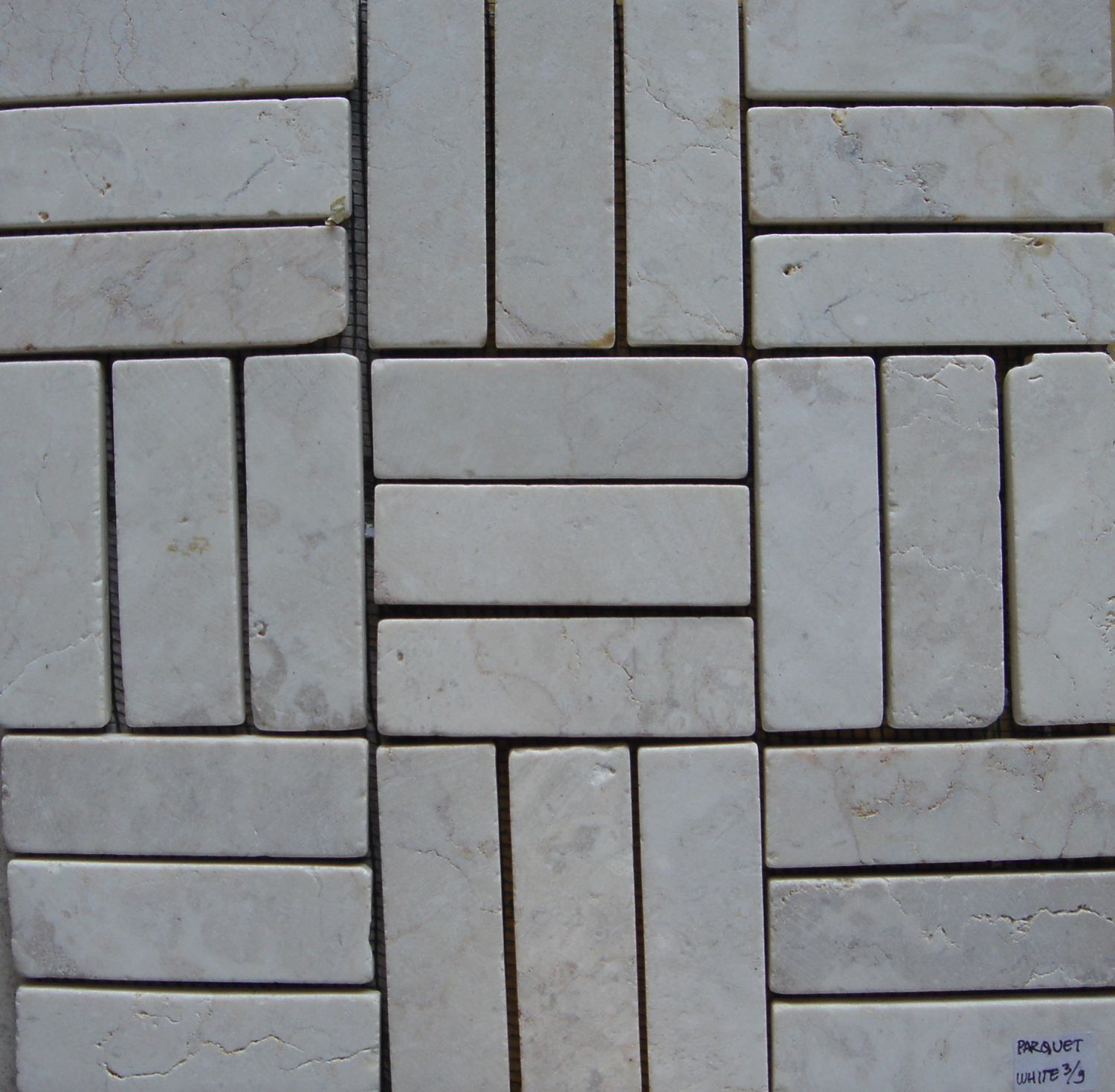 Mosaic Marble Cream Interlock Pattern – Geostone Bali